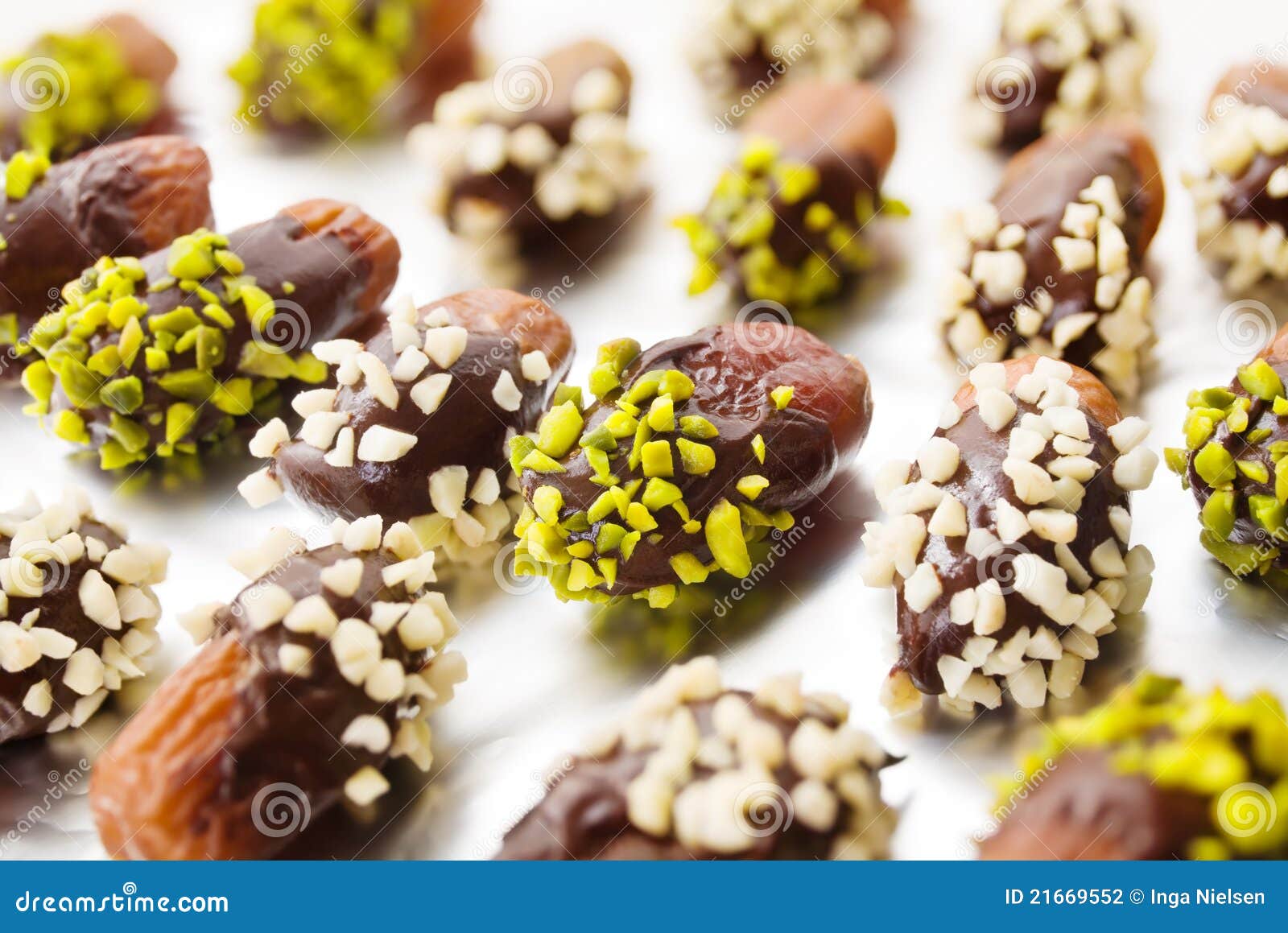 Chocolate covered dates stock photo. Image of homemade - 21669552