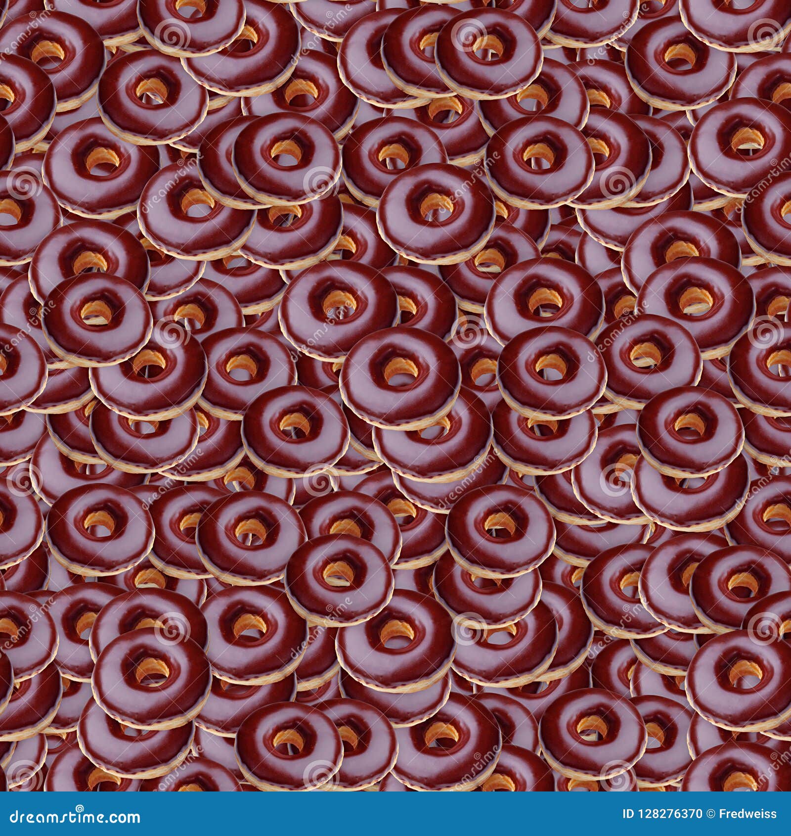 Chocolate Covered Doughnuts Seamless Texture Tile Stock Photo - Image ...