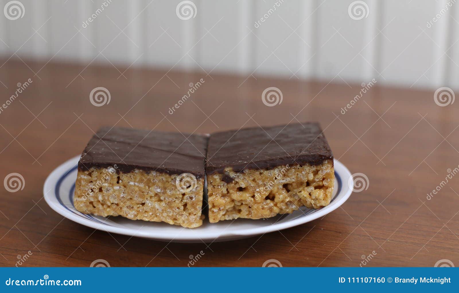 Chocolate Covered Krispy Bars Stock Photo - Image of krispie, bites ...