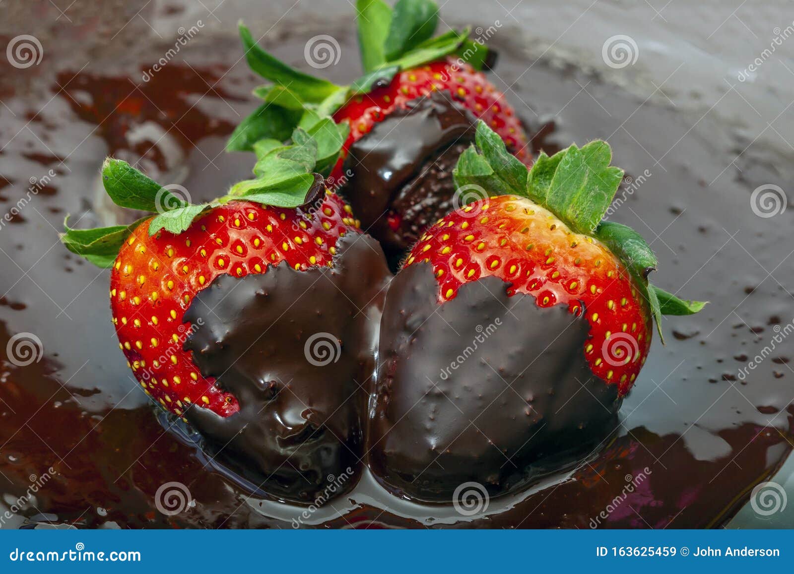 Chocolate Covered Stawberry Stock Image - Image of desert, fruit: 163625459