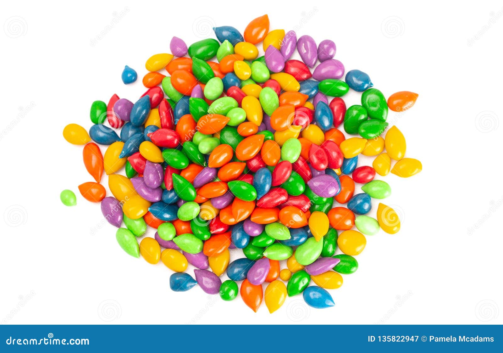 Chocolate Covered Sunflower Seeds with Candy Shells Stock Image - Image ...