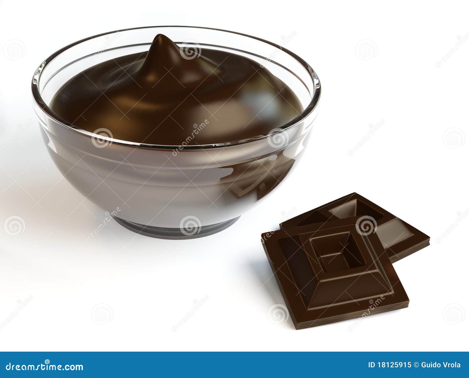 Chocolate cream stock illustration. Illustration of good - 18125915