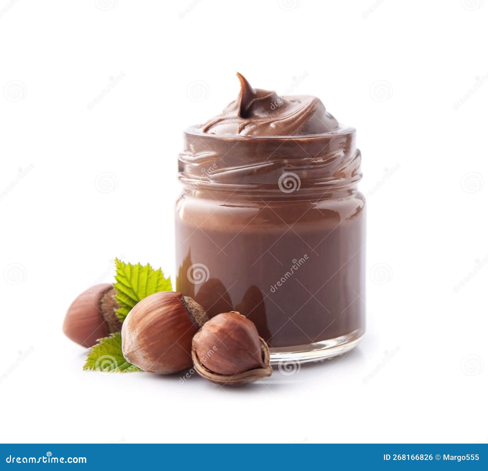 Chocolate Cream with Filbert Stock Photo - Image of cream, organic ...
