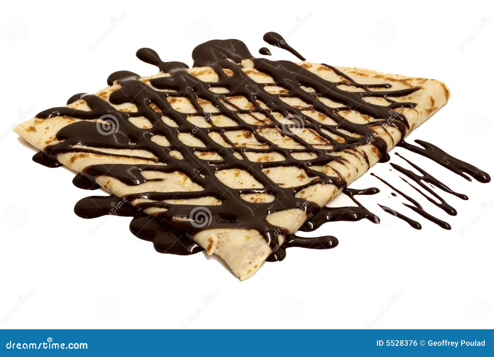 Chocolate crepe stock photo. Image of cuisine, snack, yummy - 5528376
