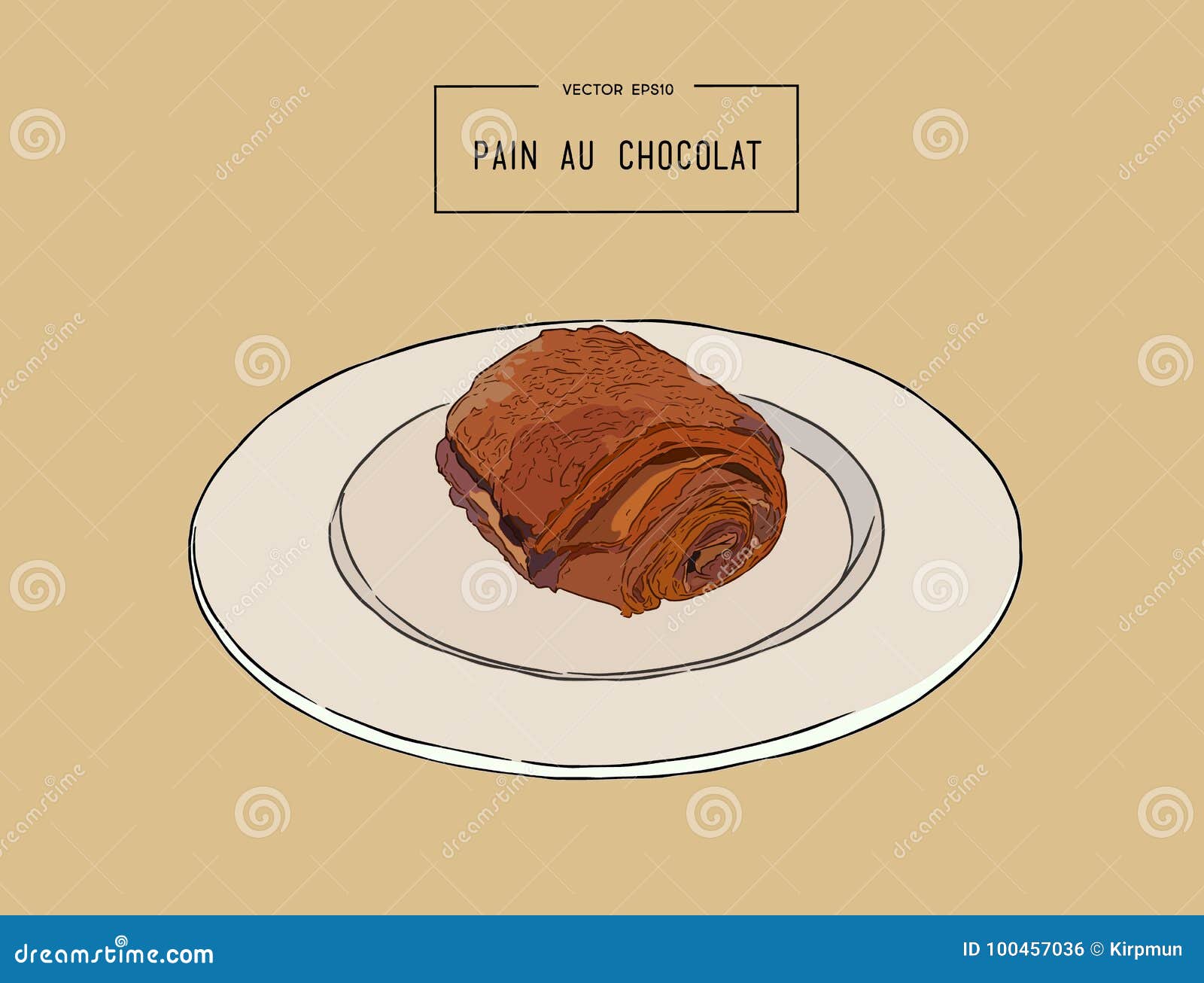 Chocolate Croissants Pain Au Chocolat, Hand Draw Sketch Vector Stock ... Chocolate Croissants Pain Au Chocolat, Hand Draw Sketch Vector Stock ...