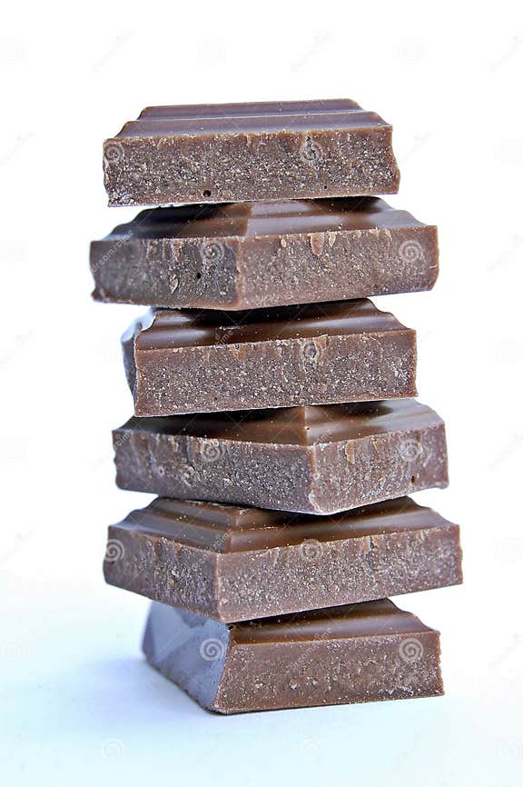 Chocolate cubes stock photo. Image of delicious, dessert - 9964076