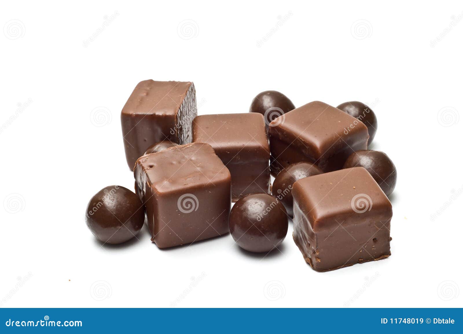 Chocolate Cubes and Balls Fanned Stock Image - Image of food, skin ...