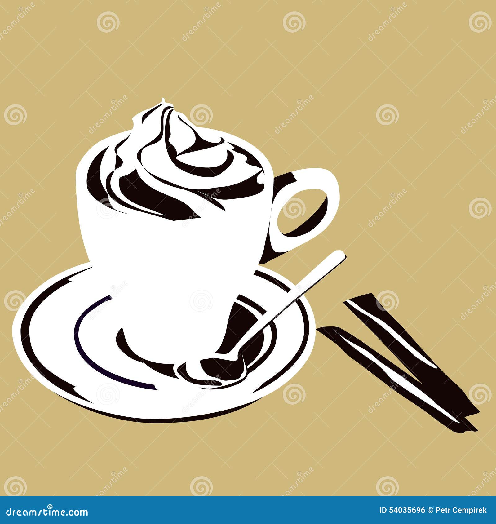 Chocolate stock vector. Illustration of saucer, circular - 54035696