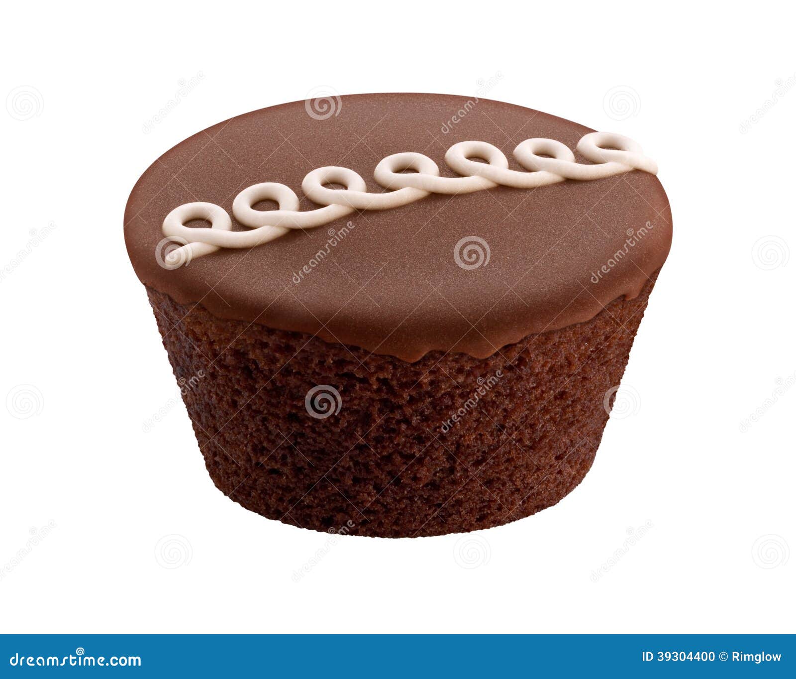 Chocolate Cupcake isolated stock photo. Image of confectionery - 39304400