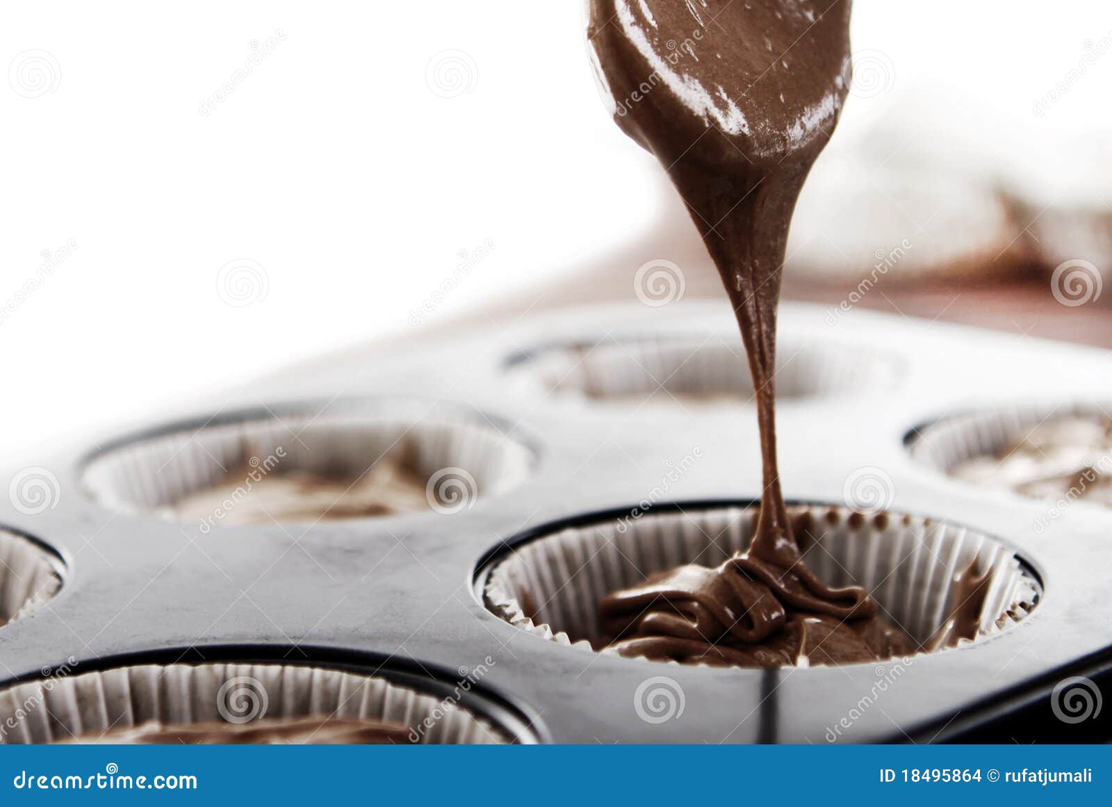 Chocolate Cupcake Mix stock photo. Image of eating, sweet - 18495864