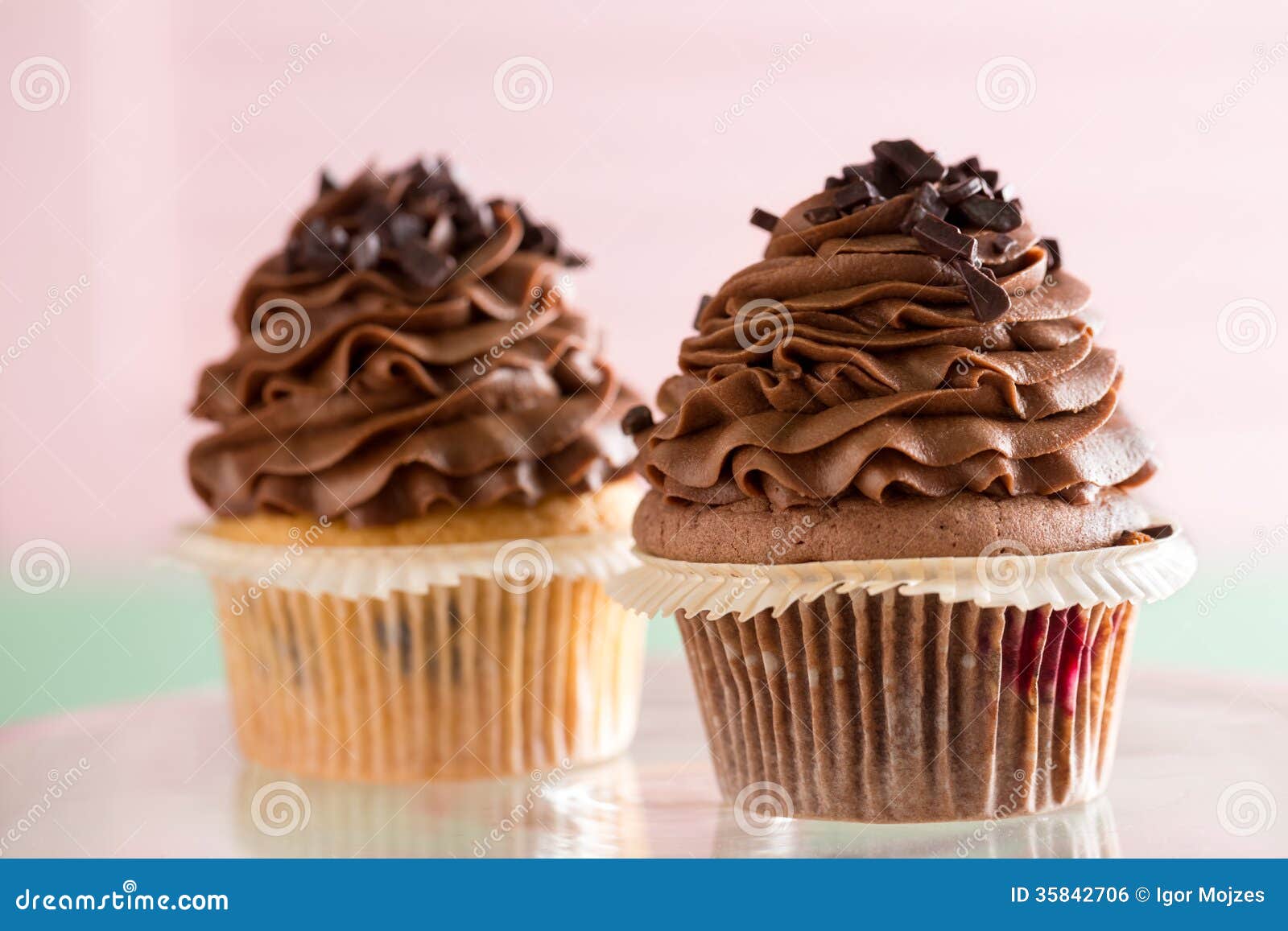 Chocolate cupcake stock photo. Image of buttercream, icing - 35842706