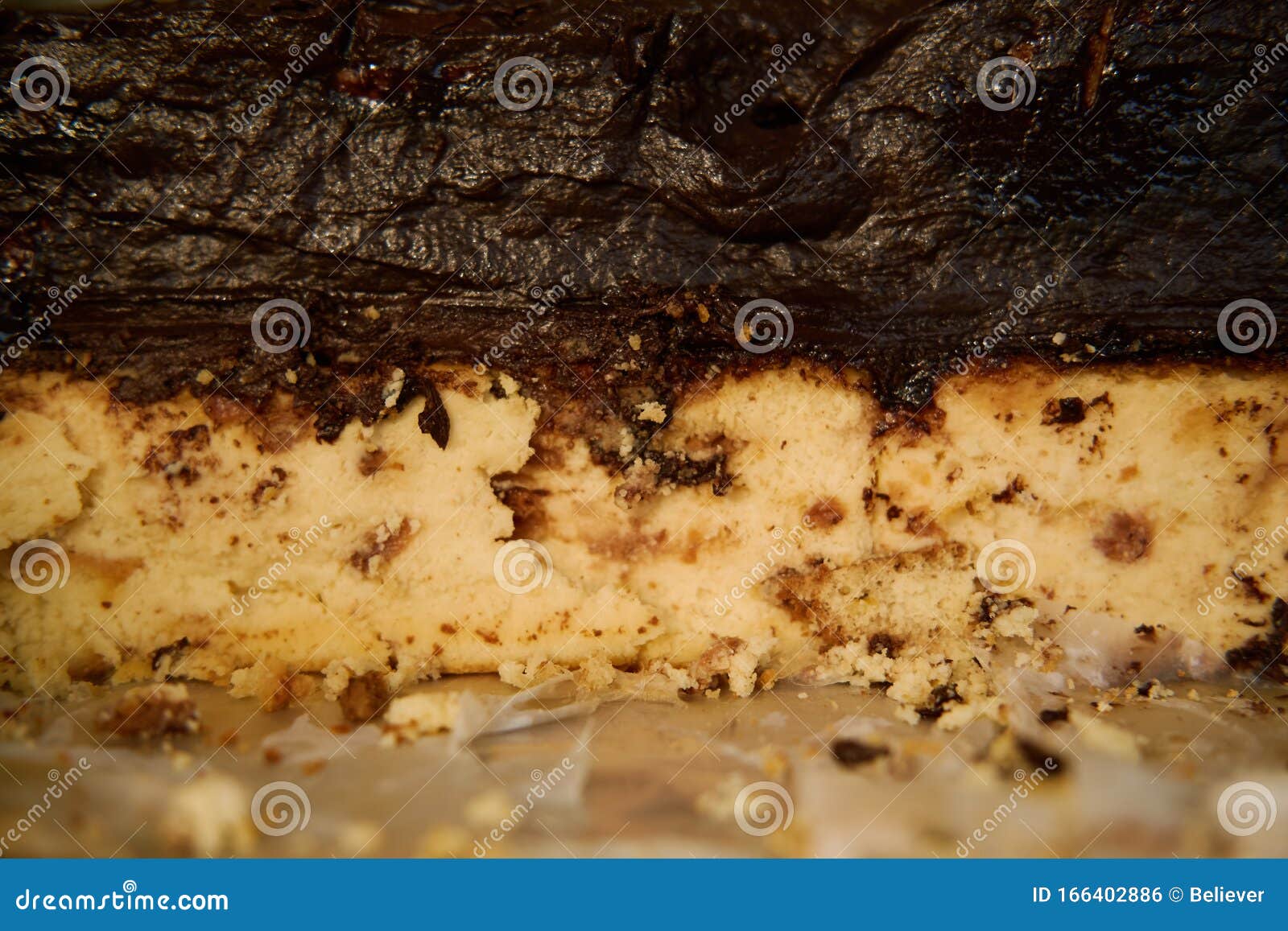 Chocolate Curd Cake Topped with a Layer of Chocolate Stock Photo ...