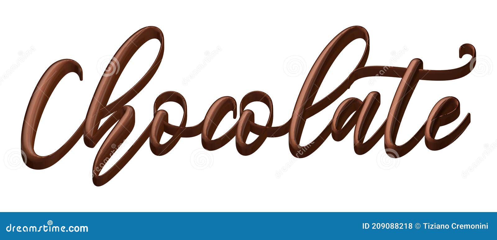 Chocolate 3d Rendering of a Word Creative Alphabet Stock Illustration ...