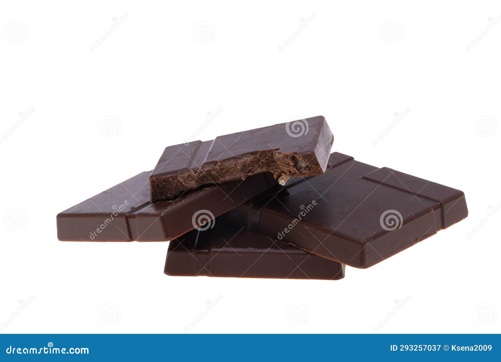 Chocolate Dark Peppermint Isolated Stock Image - Image of herb, green ...