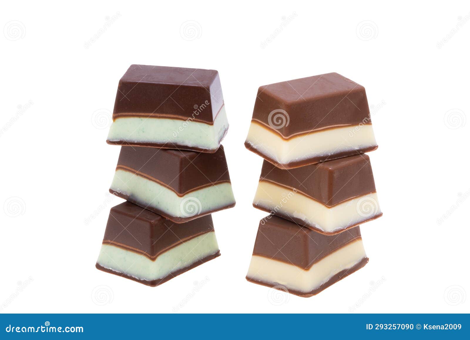 Chocolate Dark Peppermint Isolated Stock Photo - Image of healthy ...