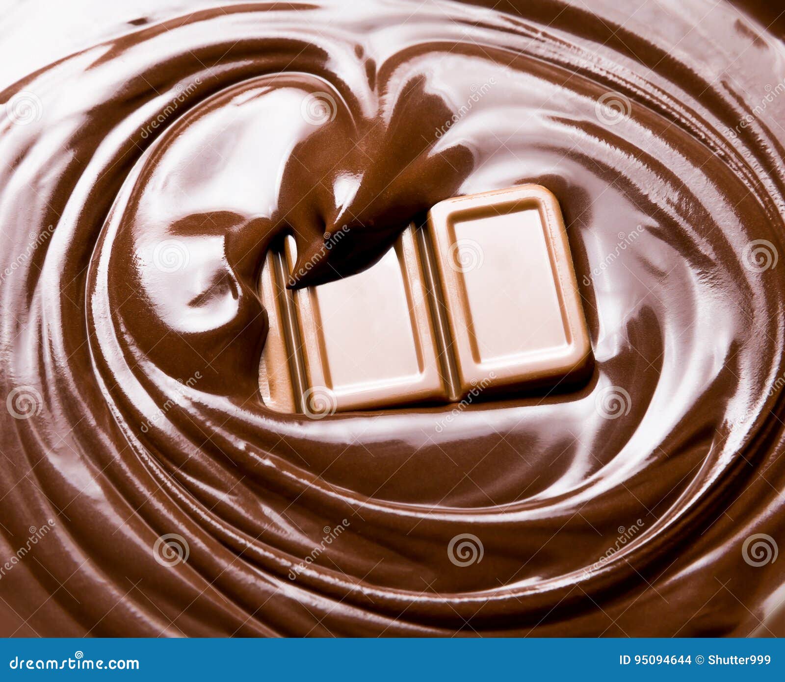 Chocolate De Derretimento/chocolate Derretido Foto de Stock - Imagem de ...