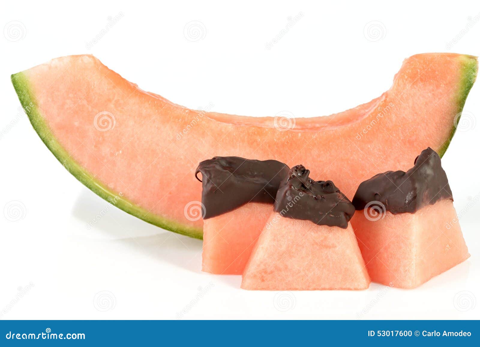 Chocolate del melón foto de archivo. Imagen de postre - 53017600