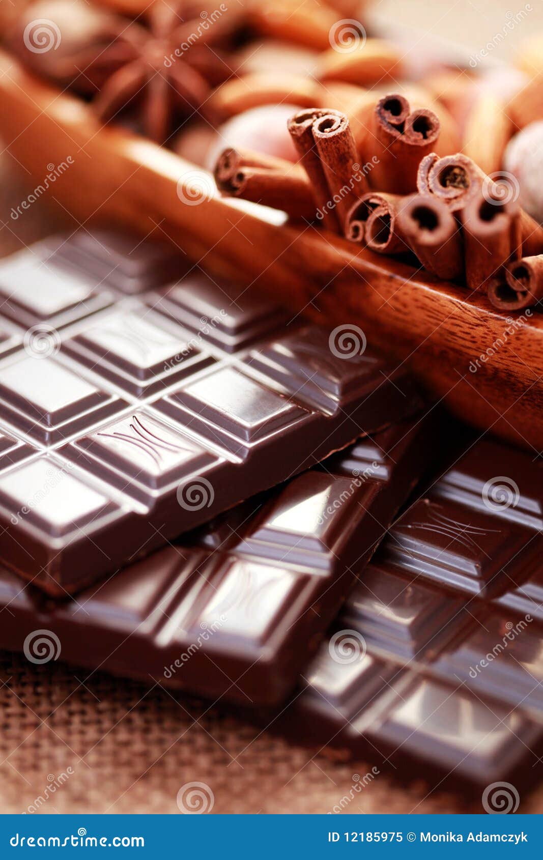 Chocolate with delicacies stock image. Image of dessert - 12185975