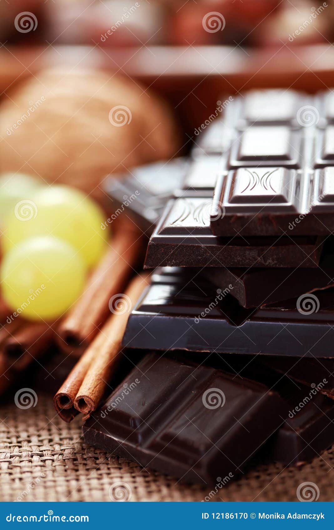 Chocolate with delicacies stock photo. Image of gourmet - 12186170