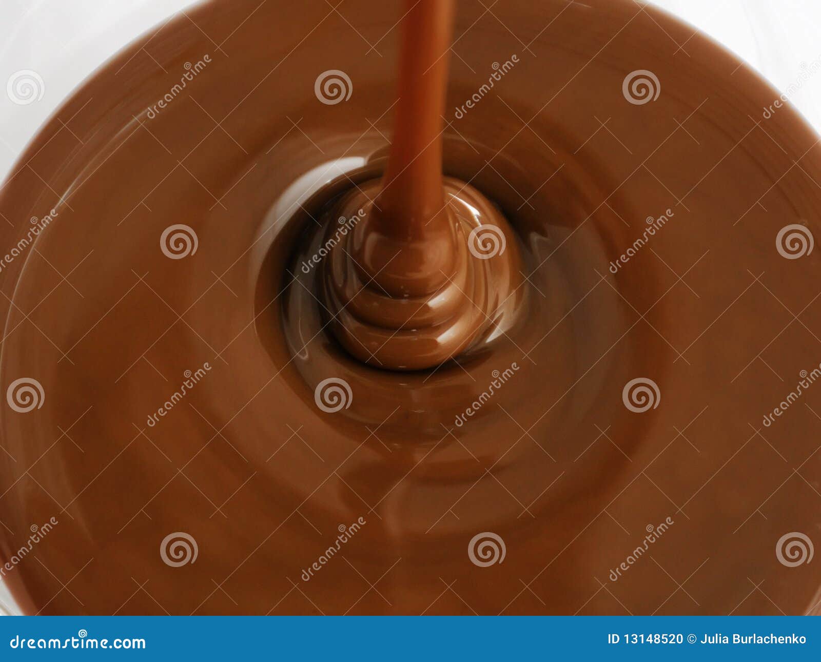 Chocolate derretido foto de archivo. Imagen de postre - 13148520