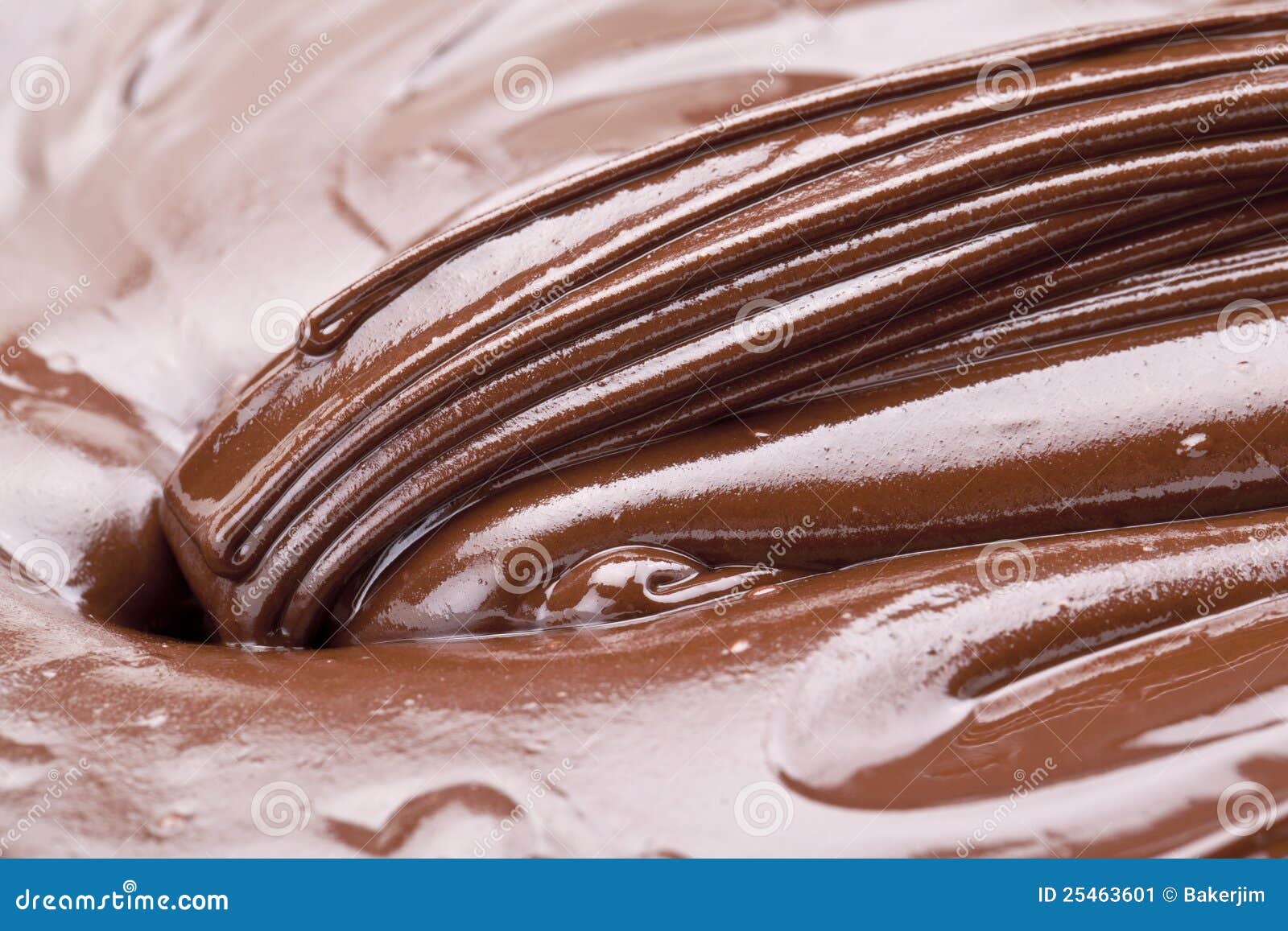 Chocolate Derretido Grosso Ascendente Fechado Imagem de Stock - Imagem ...