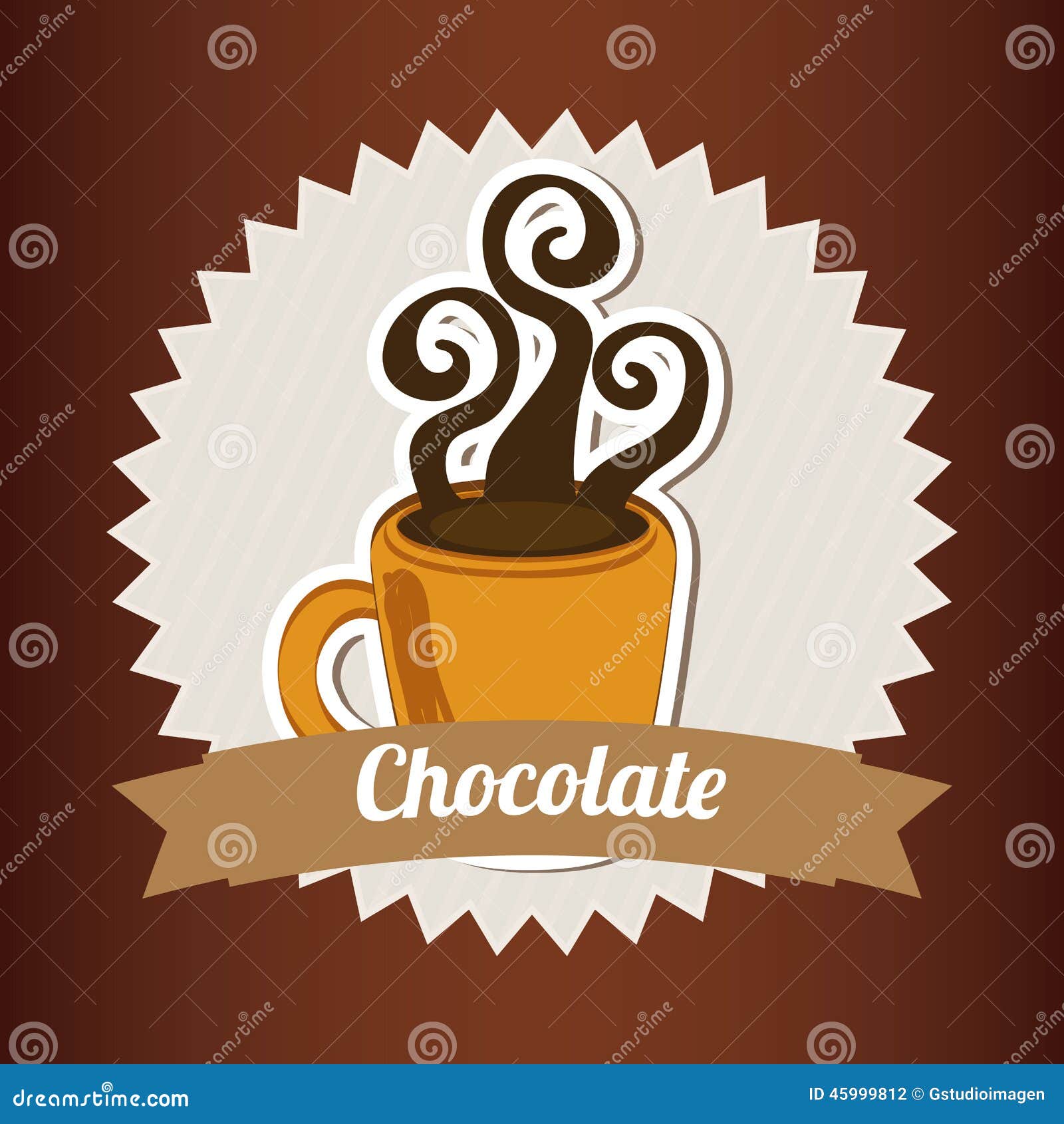 Chocolate design stock vector. Illustration of sweet - 45999812