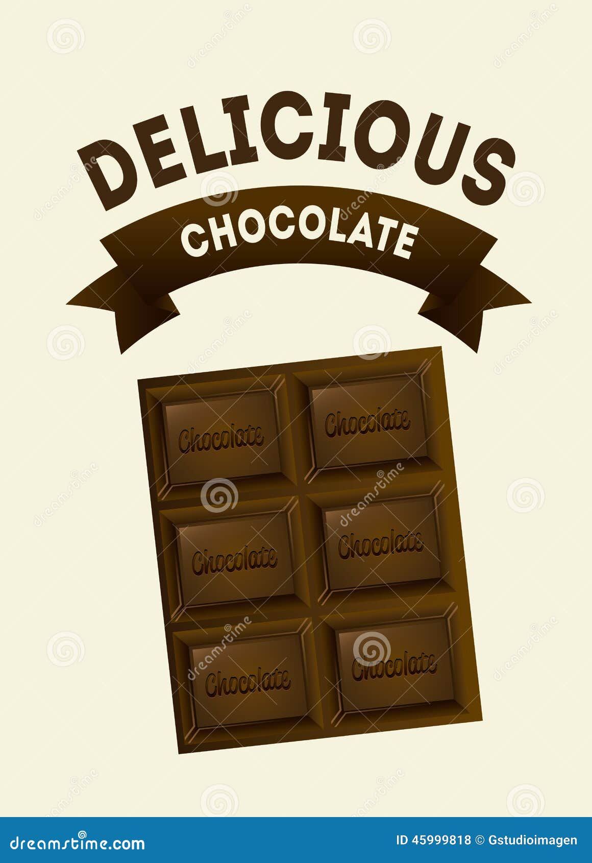 Chocolate design stock vector. Illustration of snack - 45999818