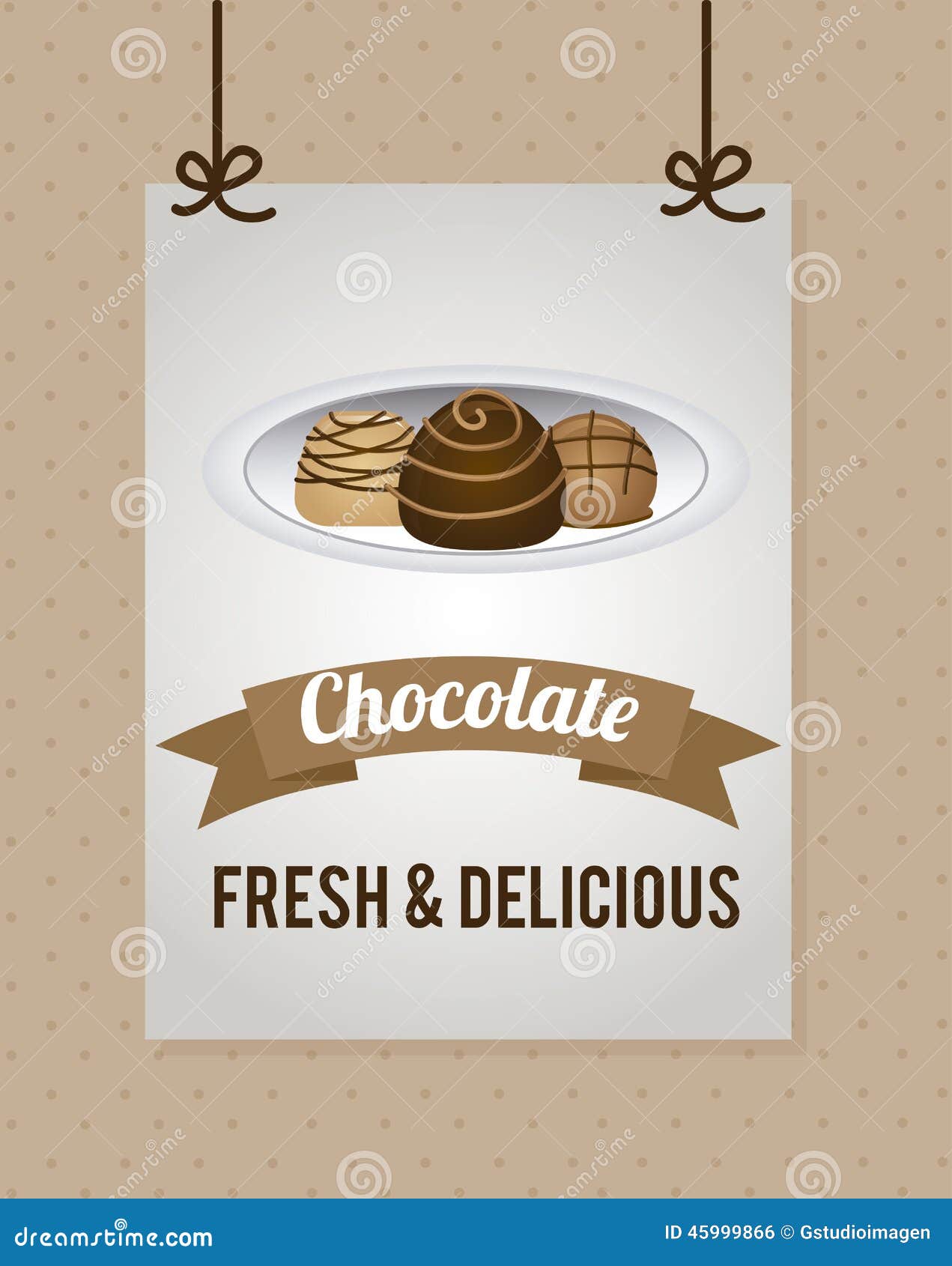 Chocolate design stock vector. Illustration of poster - 45999866