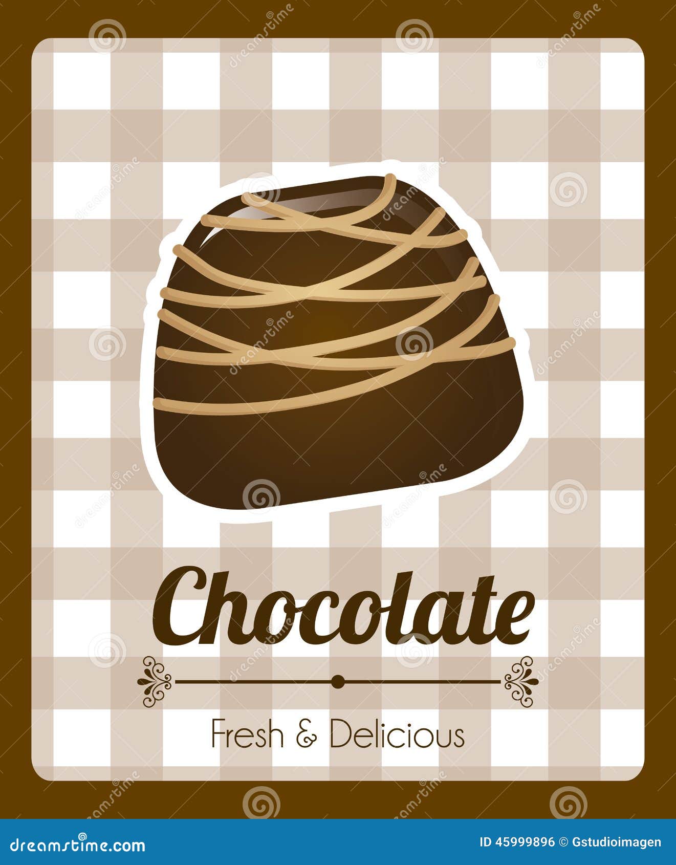Chocolate design stock vector. Illustration of food, tasty - 45999896