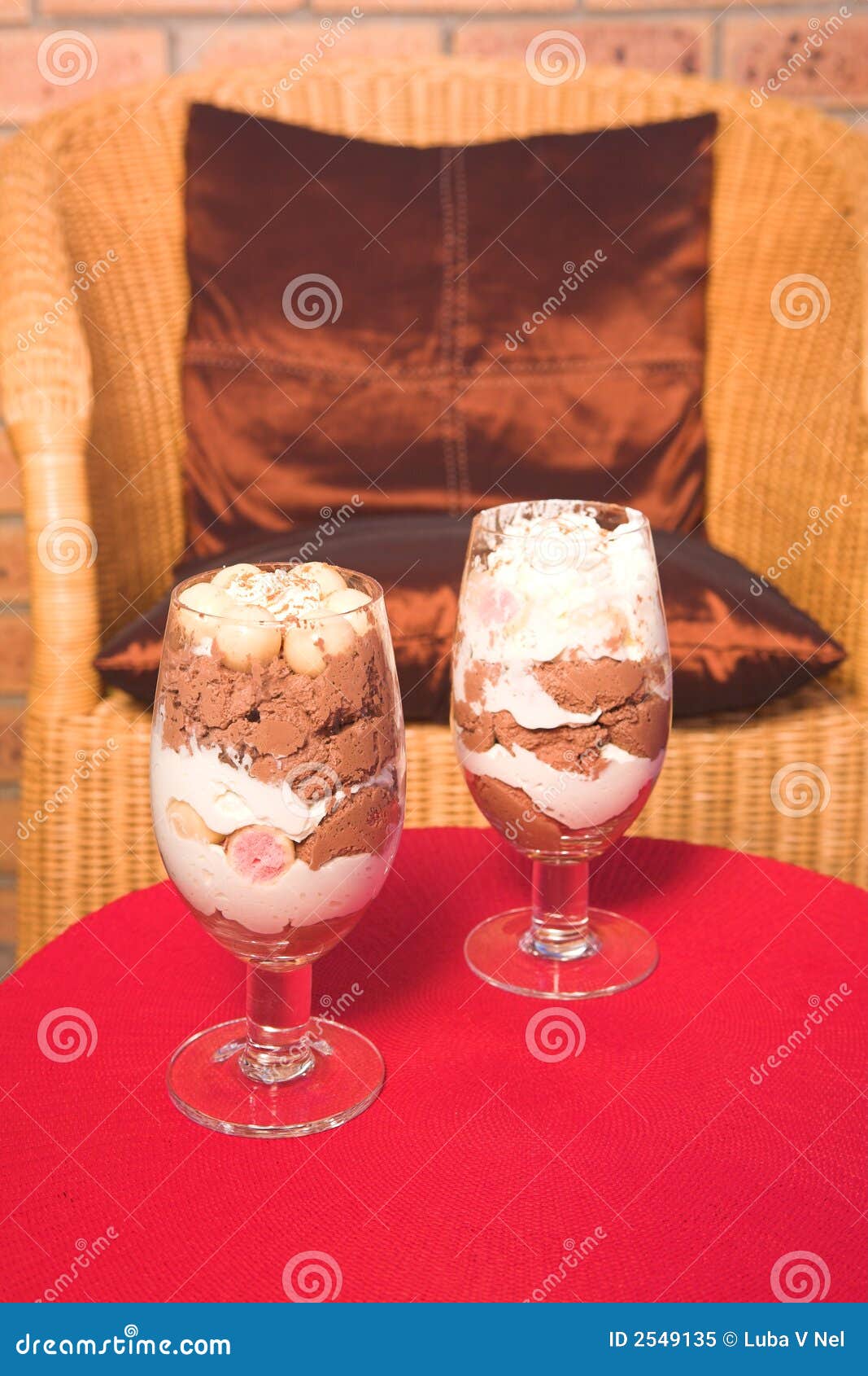Chocolate Dessert in Coffee Sh Stock Image - Image of delicious ...
