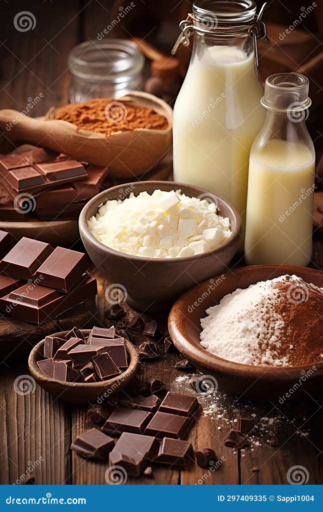 Chocolate Dessert Ingredients Stock Image - Image of color, chocolate ...