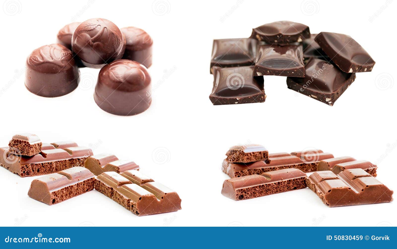 Chocolate Diferente E Formas Diferentes Imagem de Stock - Imagem de ...