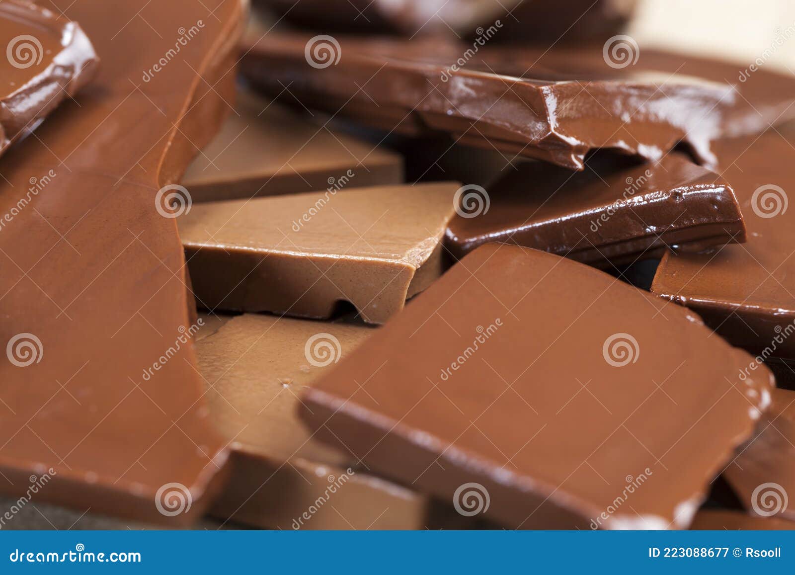 Chocolate of Different Types Stock Image - Image of calorie, bright ...