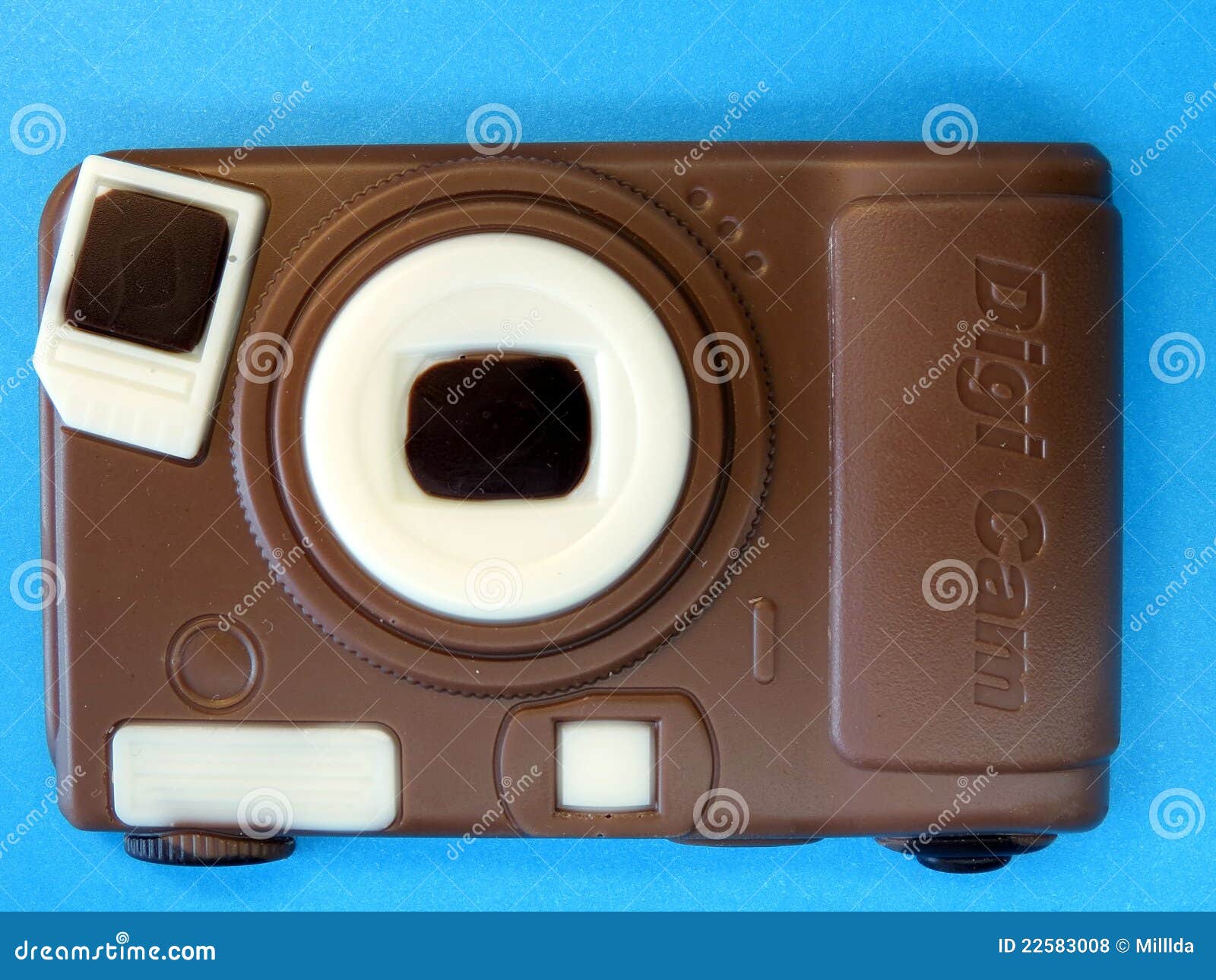 Chocolate digital camera stock photo. Image of blue, detail - 22583008