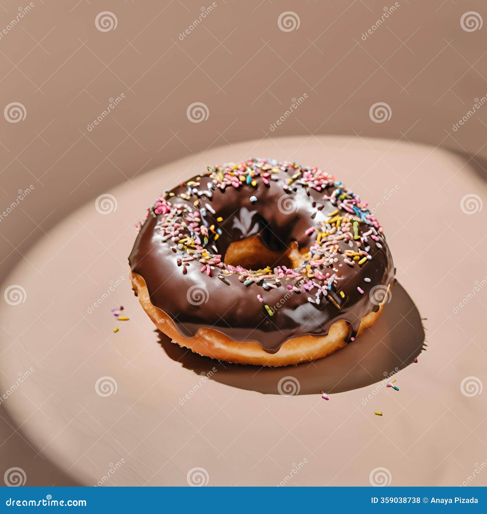 Chocolate Donut Isolated on Transparent Background Stock Illustration ...
