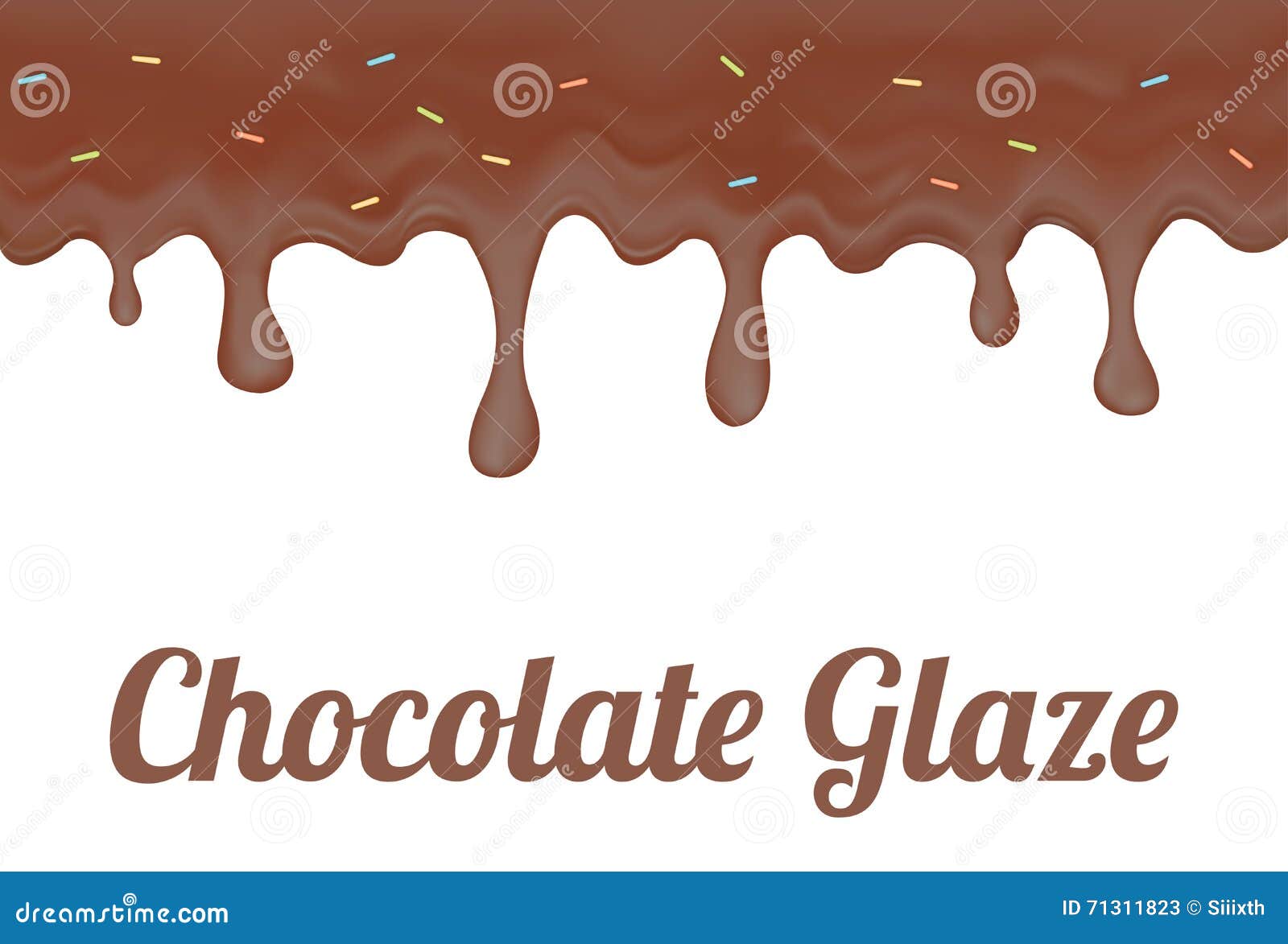 Chocolate Doughnut glaze stock vector. Illustration of bakery - 71311823