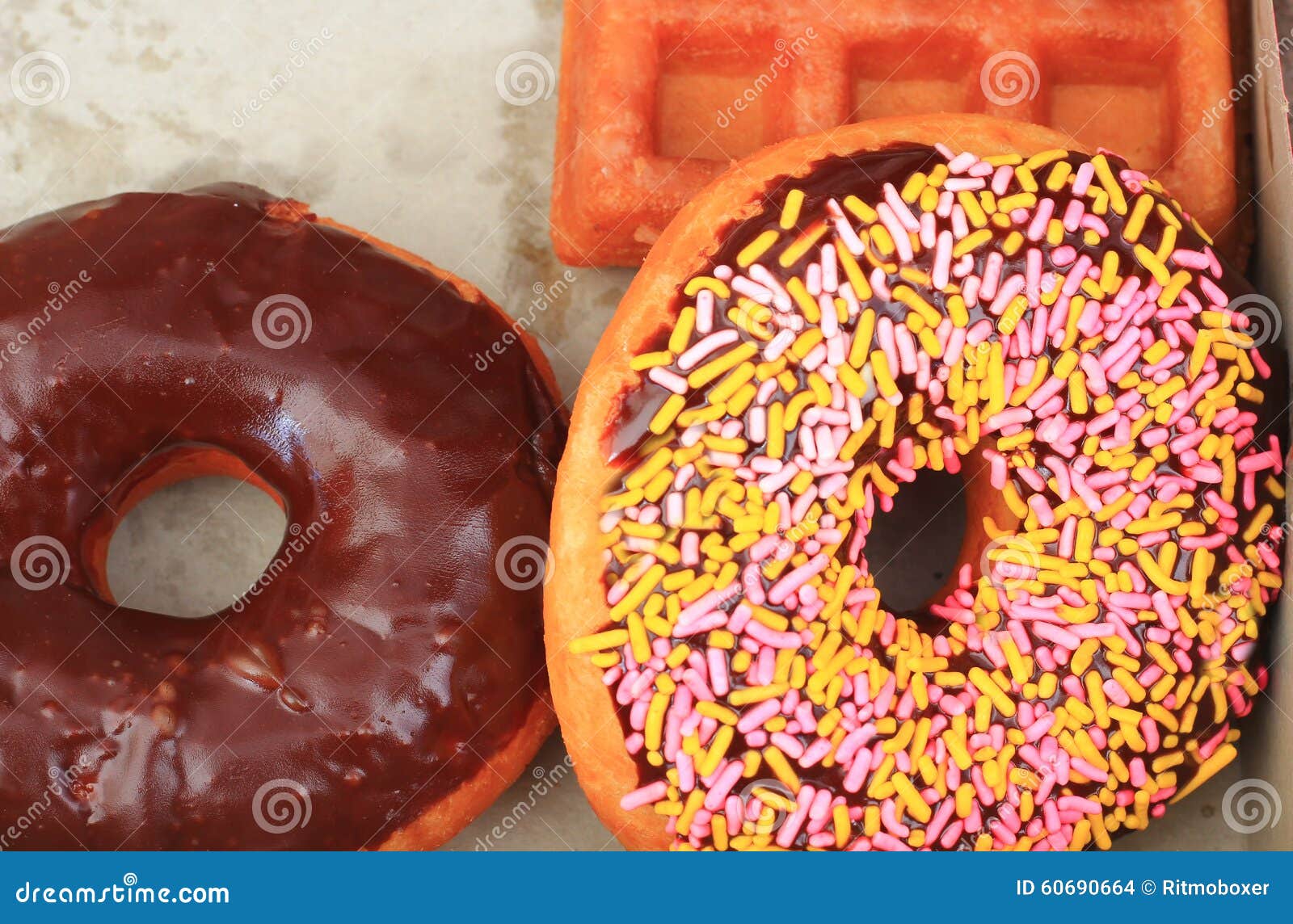 Chocolate Doughnut Pastry Assortment Stock Photo - Image of dough ...