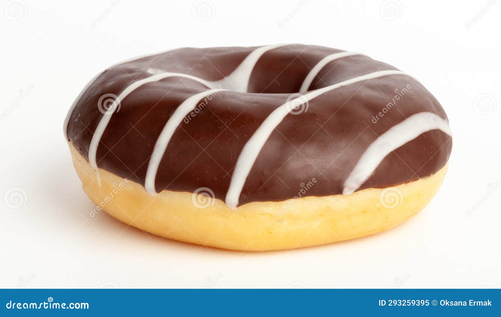Chocolate Doughnuts Isolated, Brown Donuts Stock Image - Image of ...