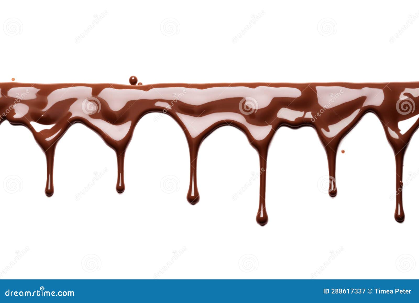 Chocolate Drip Isolated On Transparent Background. Royalty-Free Stock ...