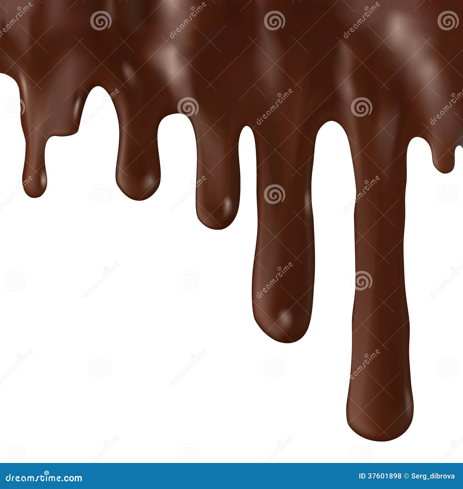 Chocolate dripping stock vector. Illustration of cacao - 37601898