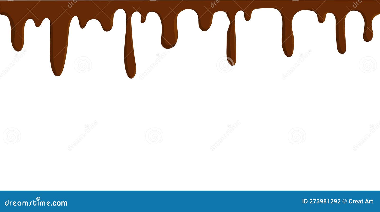 Chocolate Dripping On White Background. Cocoa Splashing Vector ...