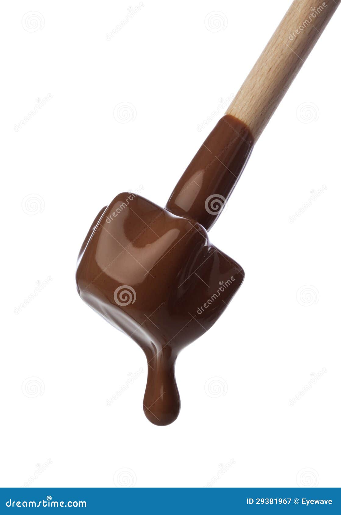 Chocolate Dripping from a Querl Stock Image - Image of sweet, baking ...