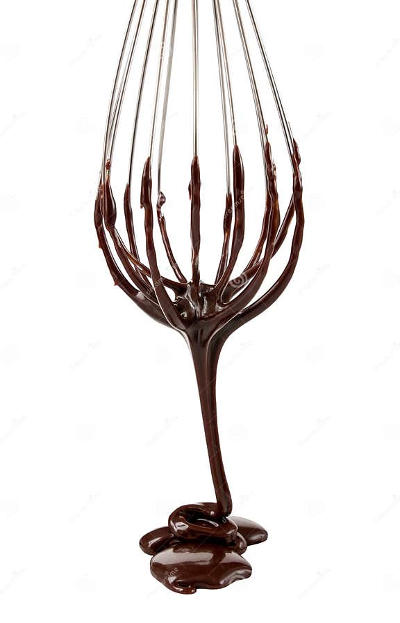 Chocolate dripping whisk stock photo. Image of sweet - 18625082