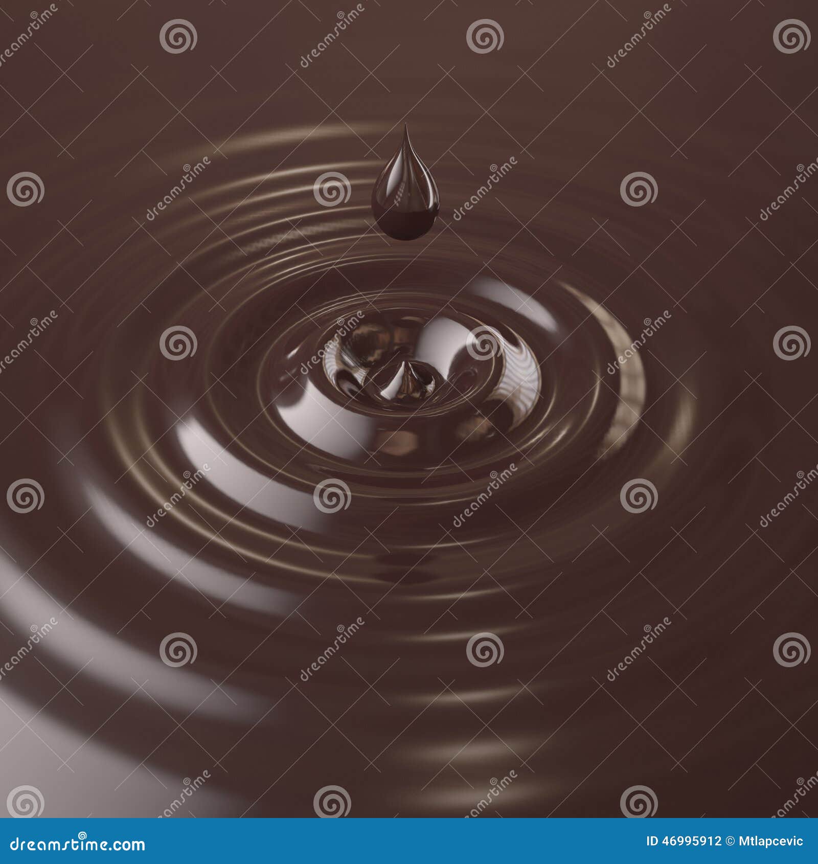 Chocolate drop with waves stock illustration. Illustration of flowing ...