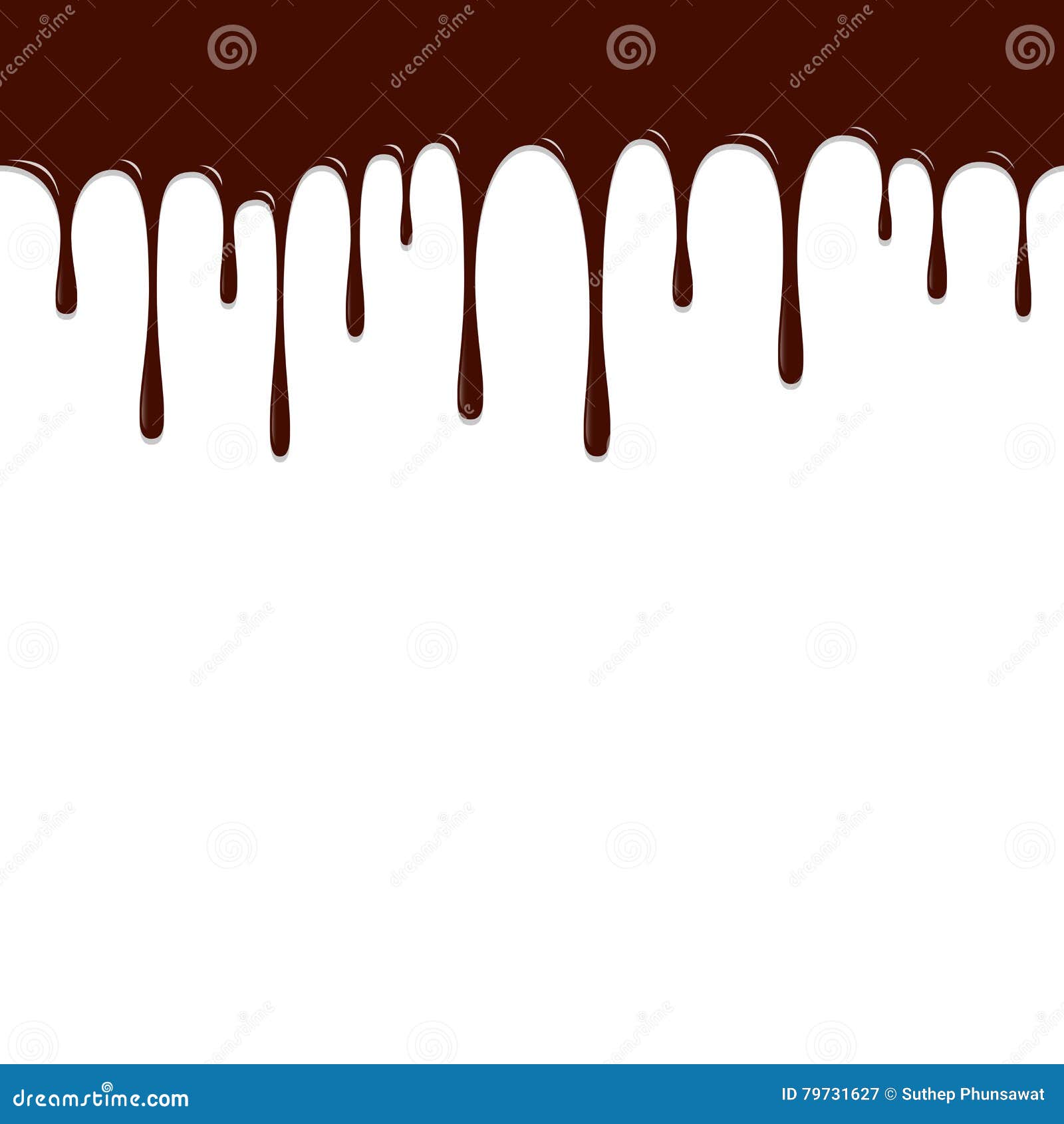 Chocolate Dropping, Chocolate Background Vector Stock Vector ...