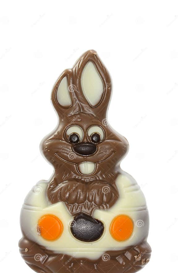Chocolate easter bunny stock image. Image of white, seasonal - 4496543