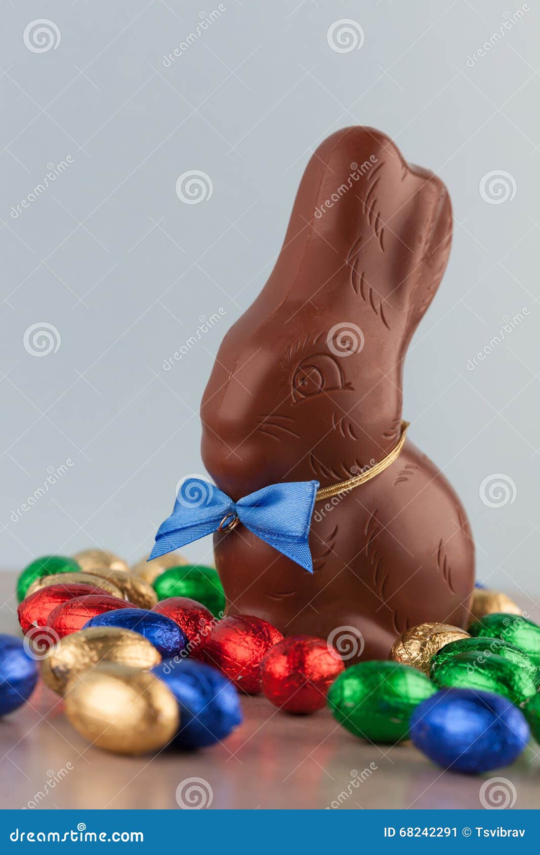 Chocolate Easter Eggs and Bunny Stock Image - Image of celebrate ...