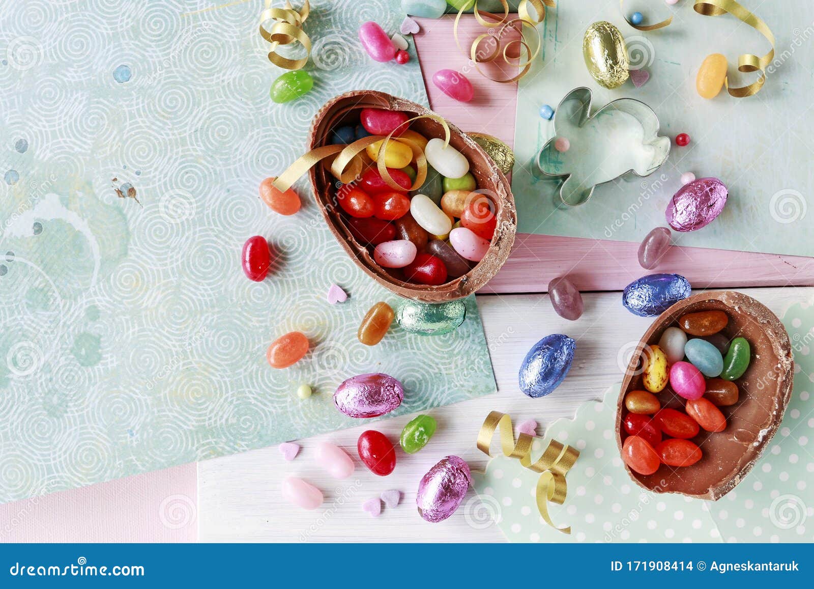 Chocolate Easter sweets stock photo. Image of dessert - 171908414
