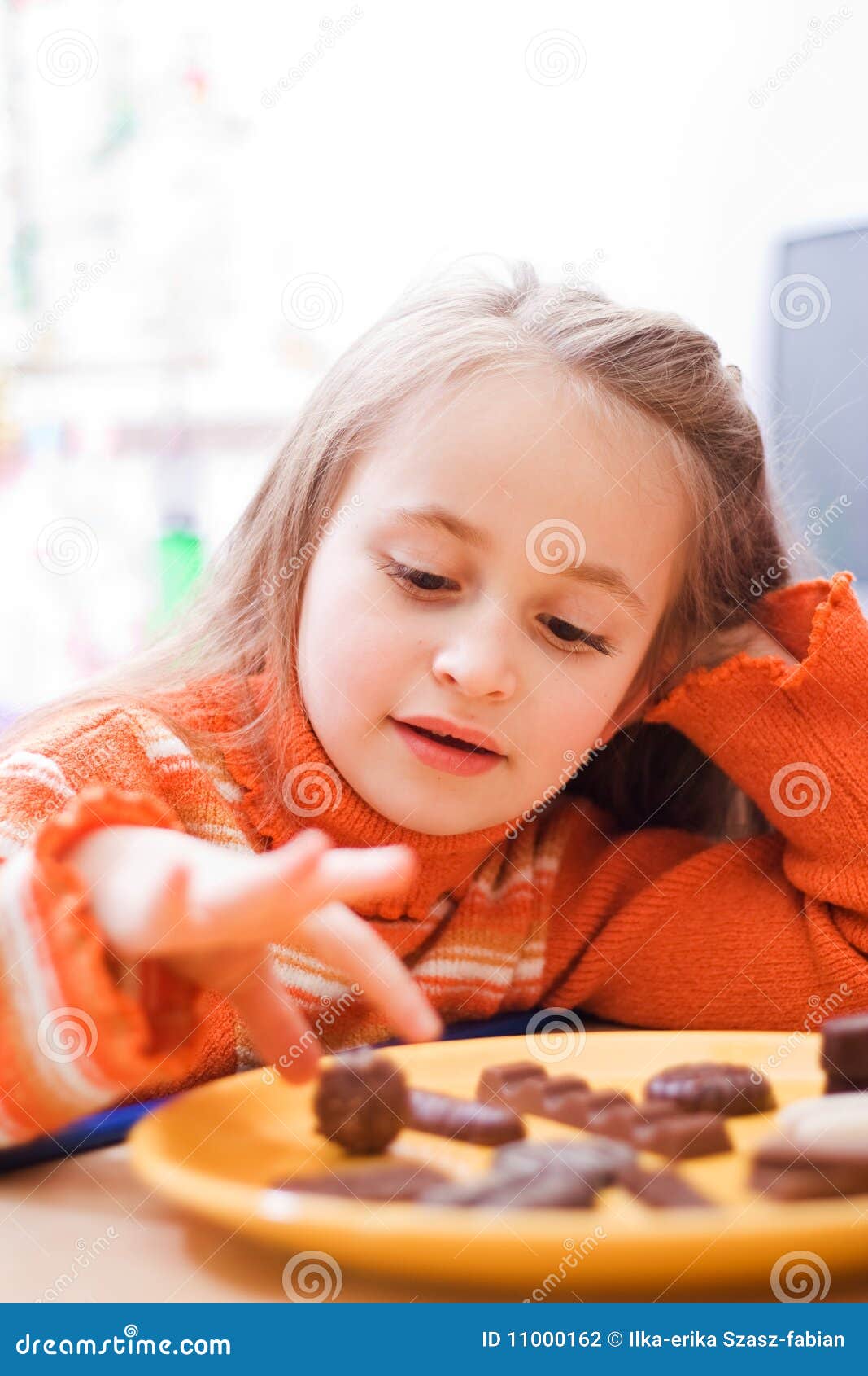 Chocolate eating stock photo. Image of taking, unhealthy - 11000162