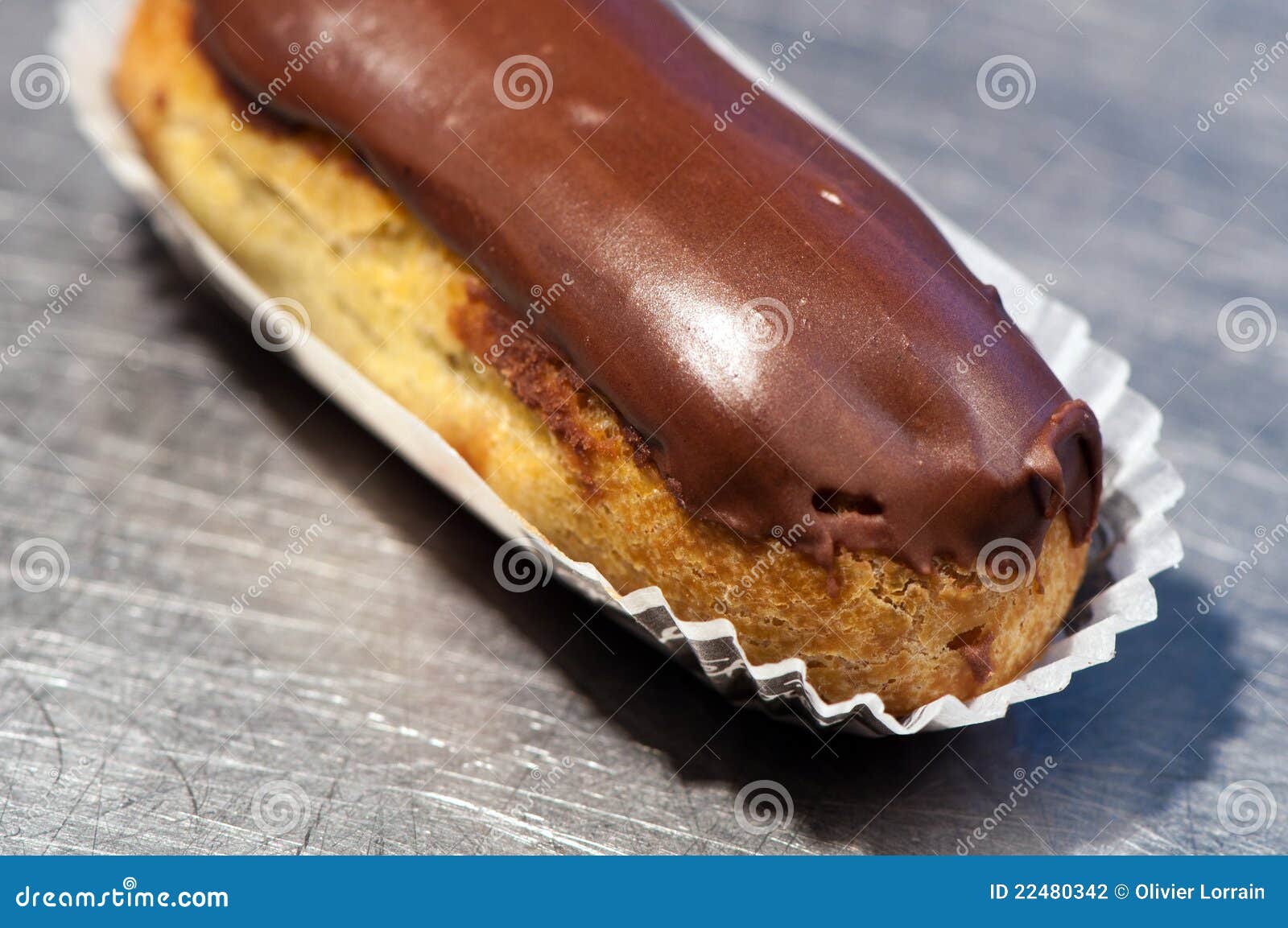 Chocolate eclair - bakery stock photo. Image of cake - 22480342